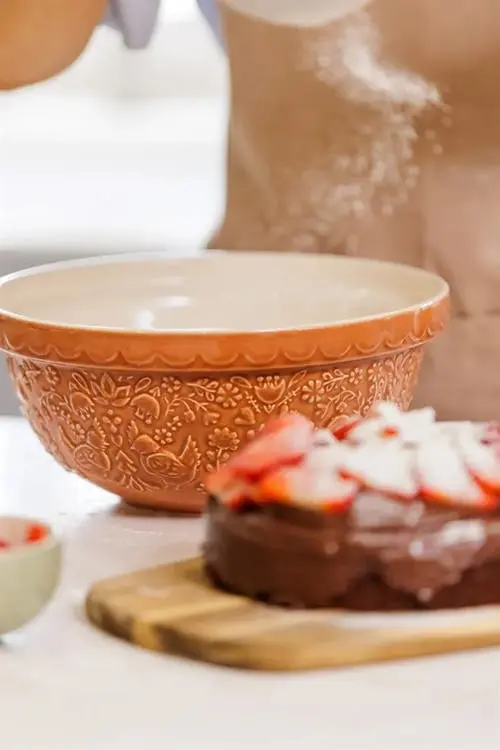 MASON CASH Home To Roost Mixing Bowl - Orange