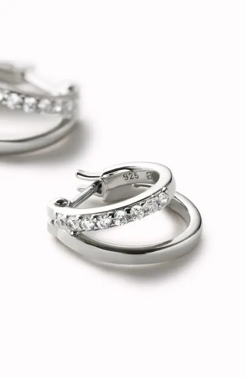 ANA LUISA Double Hoop Earrings - Silver