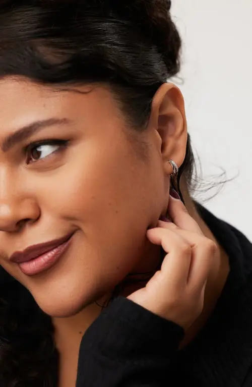 ANA LUISA Double Hoop Earrings - Silver