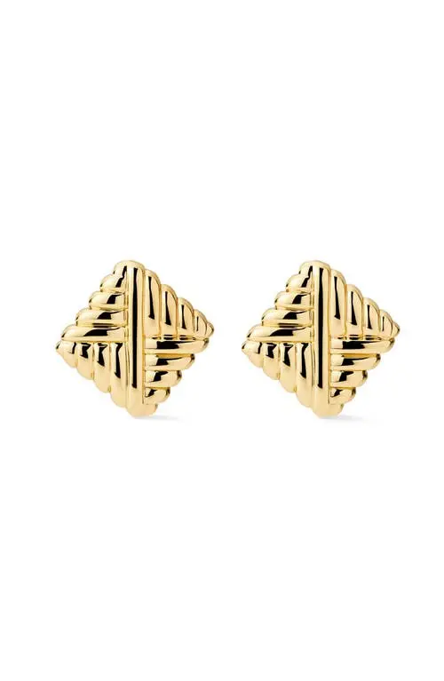 ANA LUISA Maple Stud Earrings - Gold