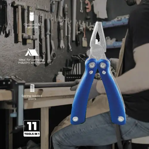 PURSONIC 11-in-1 Multifunction Tool Survival Essentials Bundle The Ultimate Compact Kit For Diy Outdoor And Everyday Use