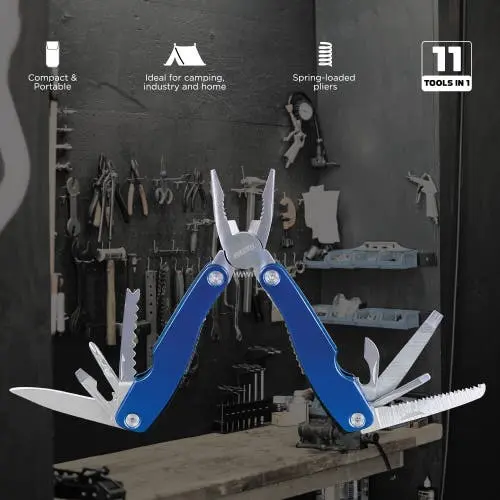 PURSONIC 11-in-1 Multifunction Tool Survival Essentials Bundle The Ultimate Compact Kit For Diy Outdoor And Everyday Use