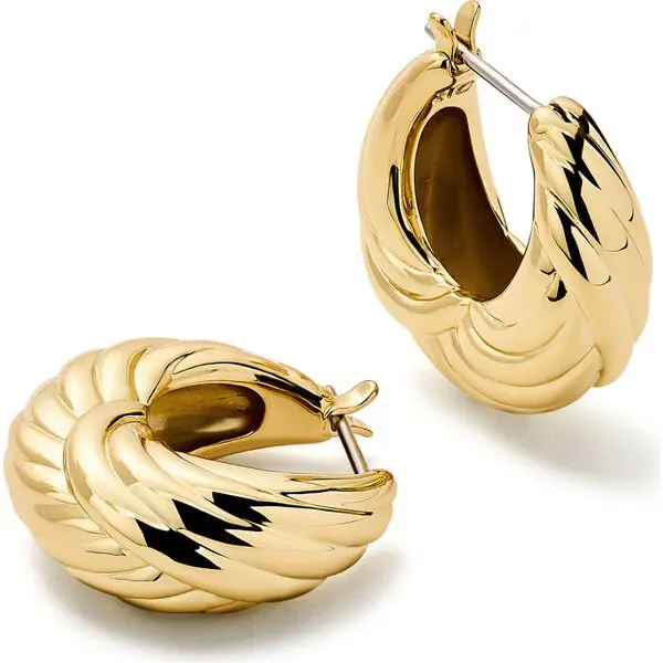 ANA LUISA Tymie Hoop Earrings - Gold