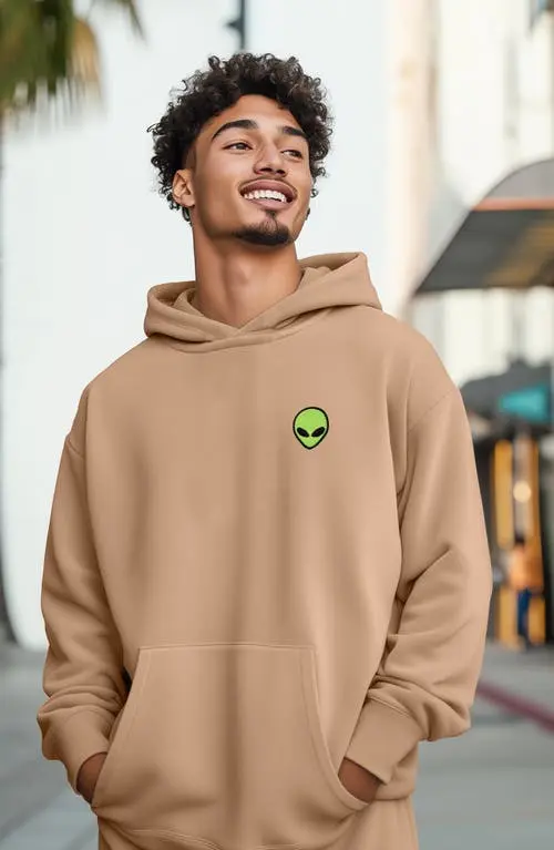 DALIX Relaxed Fit Fleece Sweatsuit - Camel