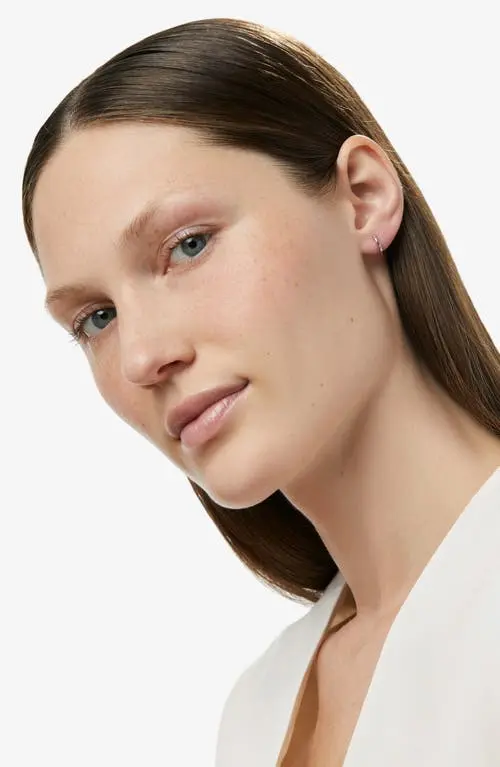 ANA LUISA Sterling Mini Huggie Earrings - Silver