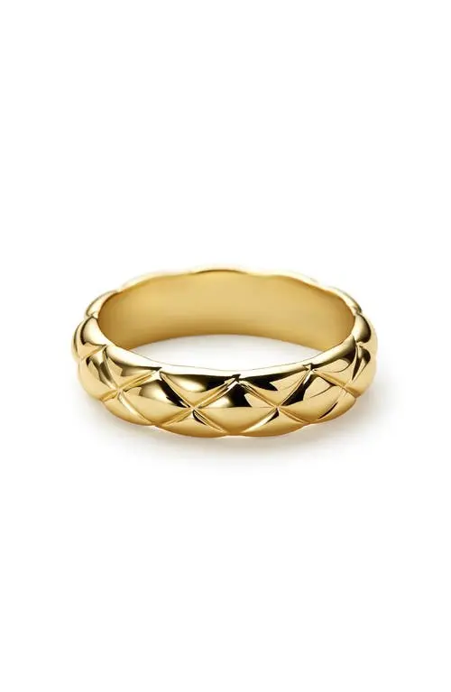 ANA LUISA Quilted Band Ring