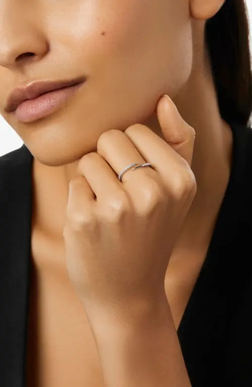 ANA LUISA Bypass Ring With Cubic Zirconia