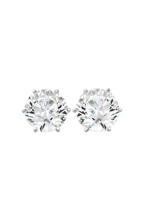BLISS DIAMOND 14k Gold Lab Grown Diamond Stud Earrings - 14k White Gold