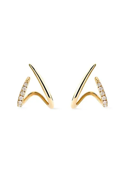 ANA LUISA Aurora Huggie Stud Earrings - Gold