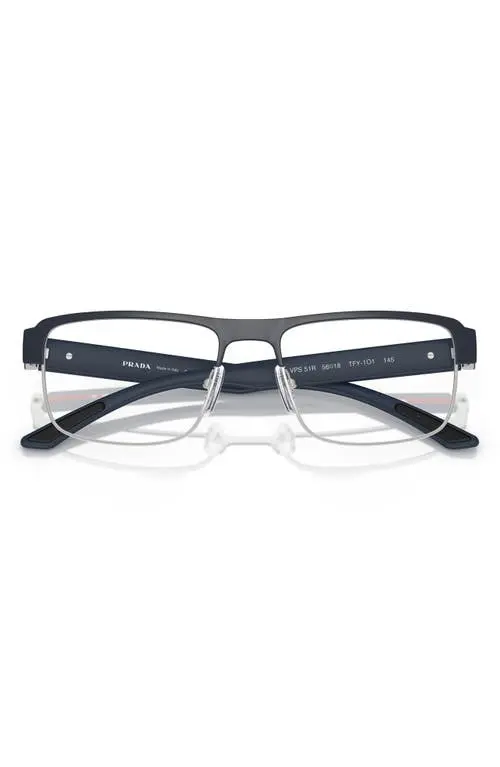Prada 56mm Rectangular Optical Glasses