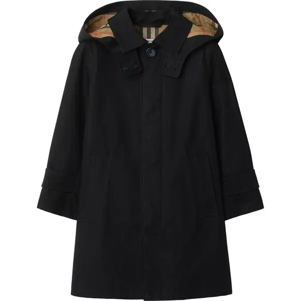 Burberry Cotton Twill Car Coat - Black