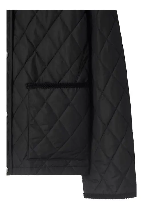 Burberry Quilted Nylon Jacket - Black/sand