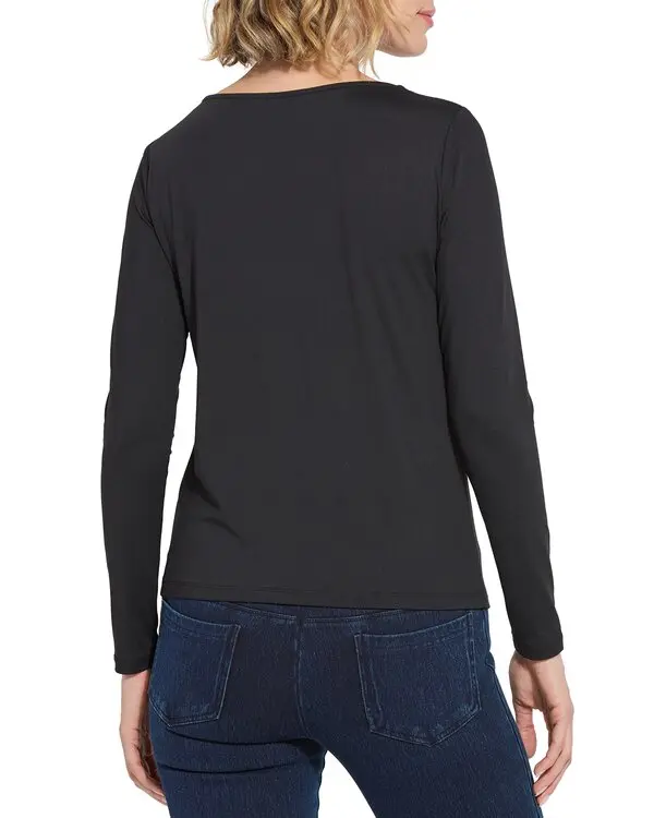 Lyssé Lyssential Long Sleeve Tee - Black