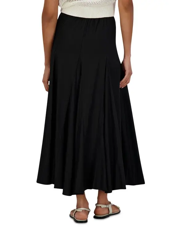 POINT Linen Gore Skirt - Black