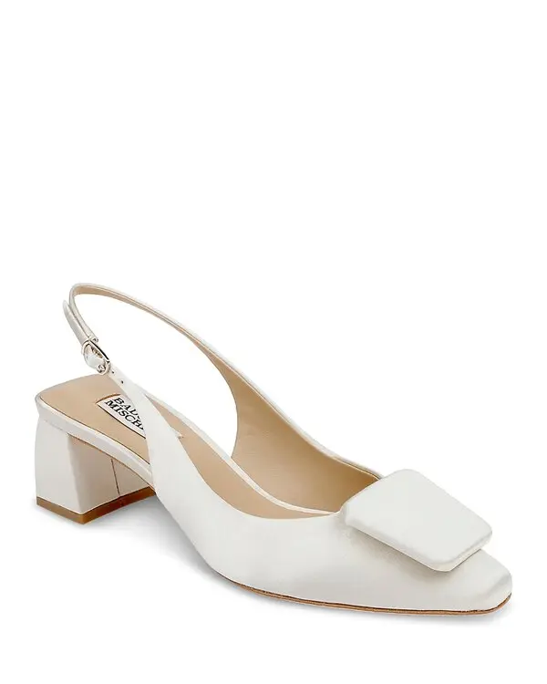 Badgley Mischka Gracen Pumps - Ivory Satin
