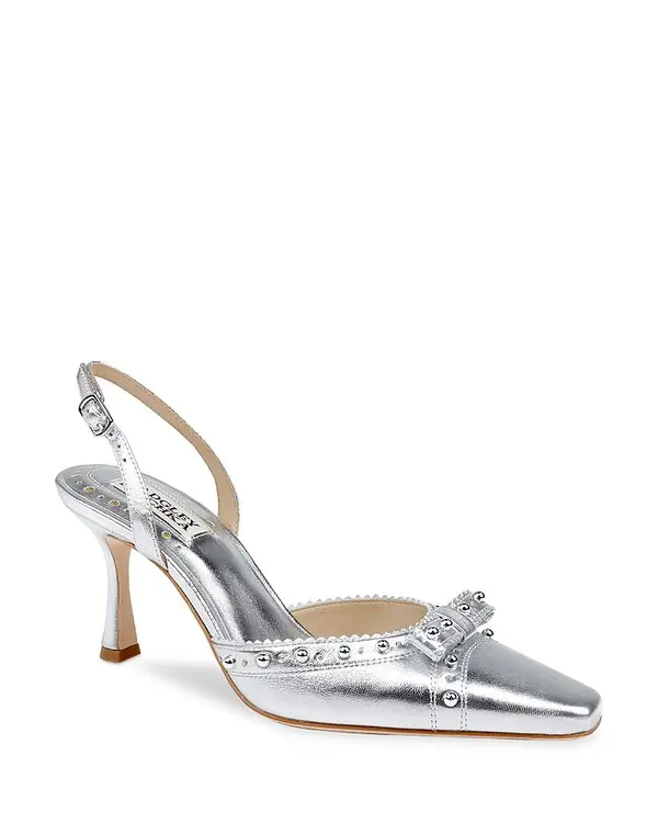 Badgley Mischka Gizelle Pumps - Silver Leather