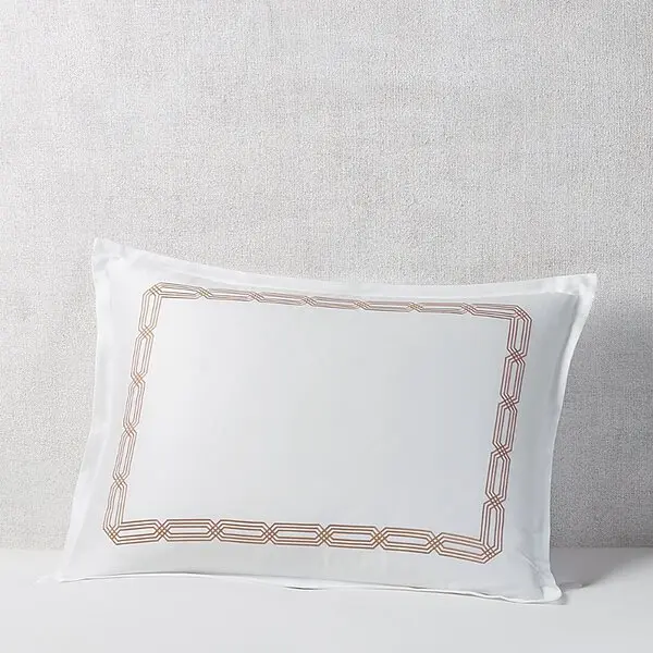 HUDSON PARK COLLECTION Italian Tivoli Embroidered King Sham, Pair Exclusive - Champagne