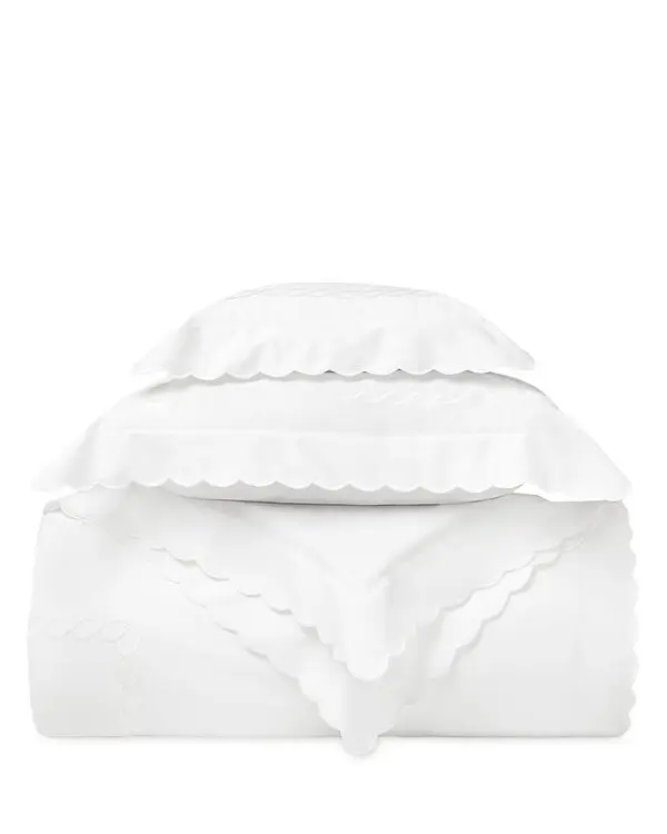 PRATESI Treccia Splendore Duvet Cover, King - White/white