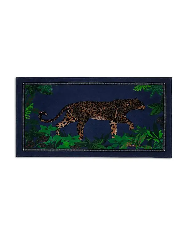 PRATESI Leopardo Beach Towel - Navy