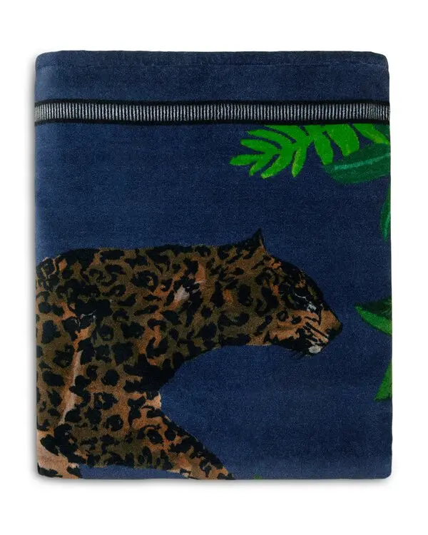 PRATESI Leopardo Beach Towel - Navy