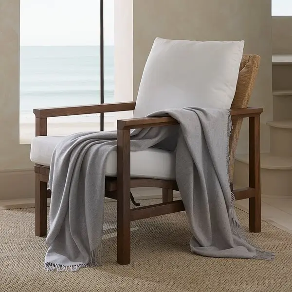 PRATESI Misurina Cashmere Throw - Grey