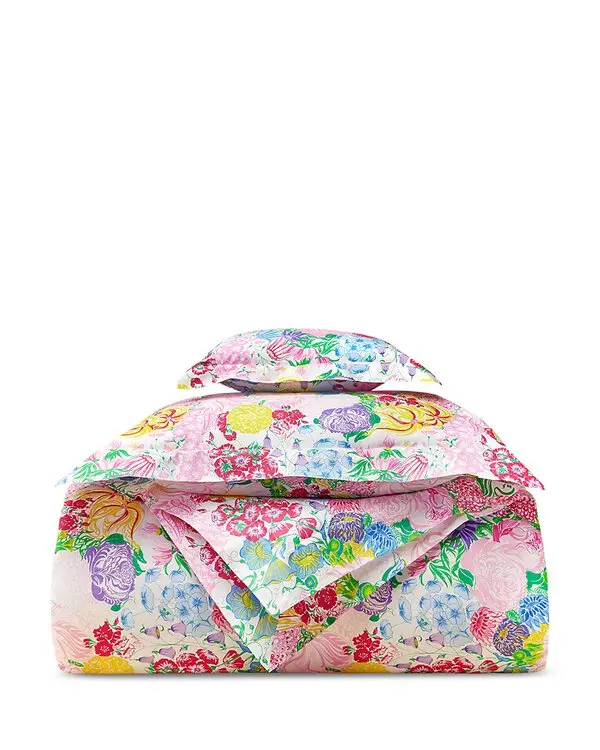 PRATESI Millefiori Duvet Cover, Full Queen - Pink
