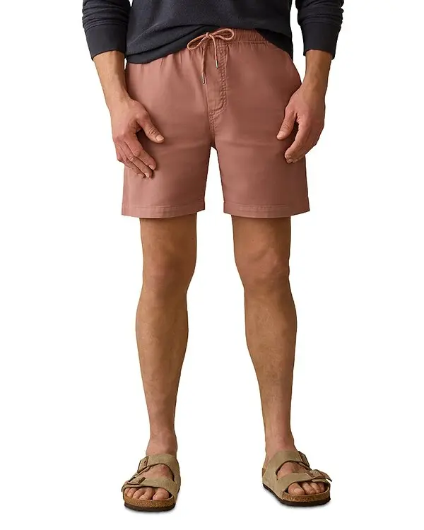 Faherty Brand Essential Drawstring 6.5" Shorts - Cedar Rose