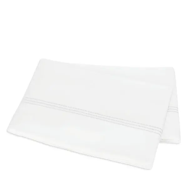 MATOUK Amara Triple Pearl Flat Sheet, Full/queen - White