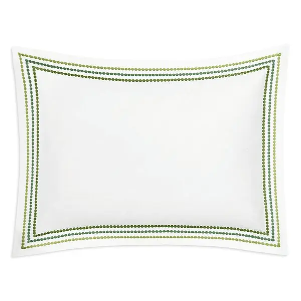 MATOUK Amara Triple Pearl Boudoir Sham - Palm Green