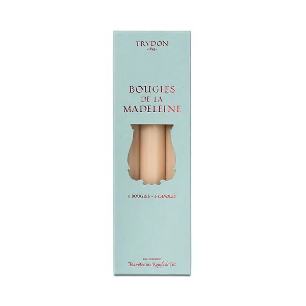 TRUDON Madeleine Taper Candles, Box Of 6 - Stone