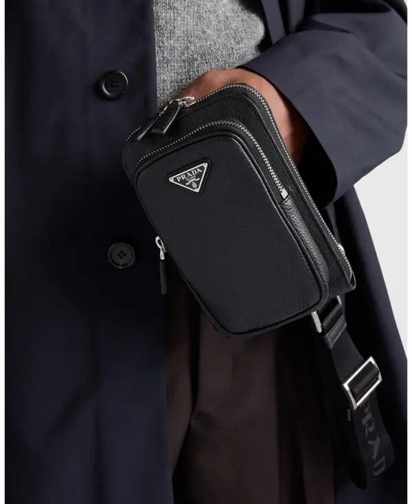 Prada Leather Smartphone Case - Black
