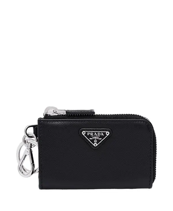 Prada Saffiano Leather Mini Pouch - Black
