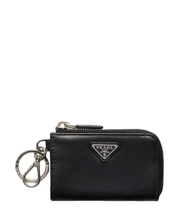 Prada Saffiano Leather Mini Pouch - Black