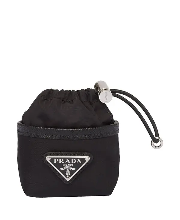Prada Re-nylon Mini Pouch Bag Charm - Black
