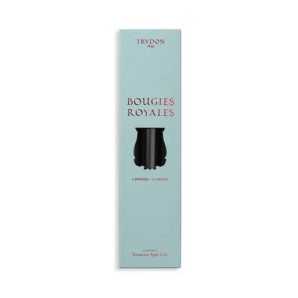 TRUDON Royale Taper Candles, Box Of 6 - Black
