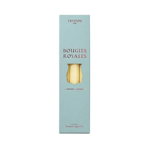TRUDON Royale Taper Candles, Box Of 6 - Ivory