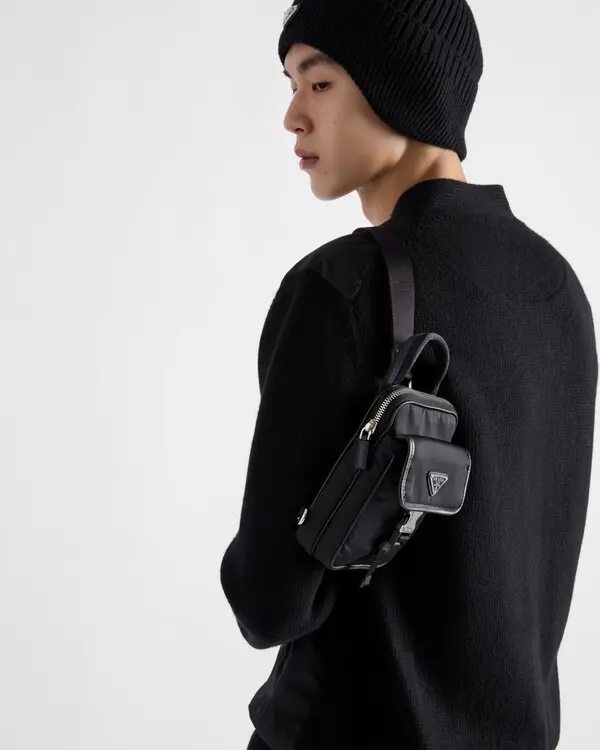 Prada Re-nylon And Saffiano Leather Smartphone Case
