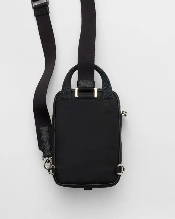 Prada Re-nylon And Saffiano Leather Smartphone Case