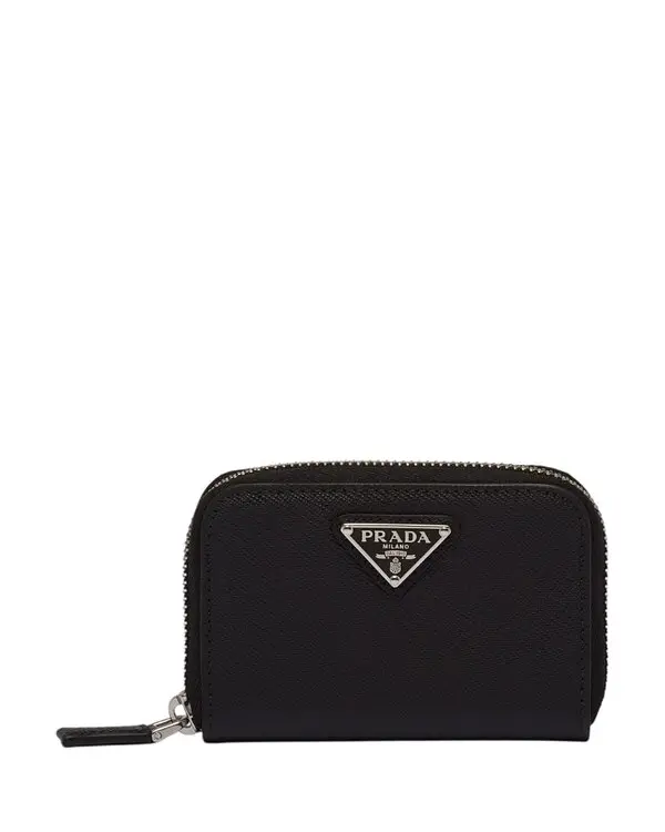 Prada Saffiano Coin Purse - Black
