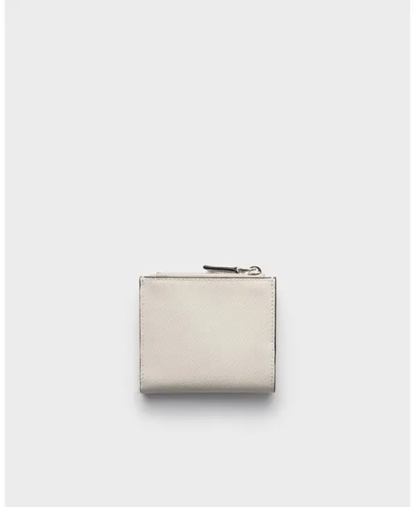 Prada Saffiano Leather Wallet - Neutral