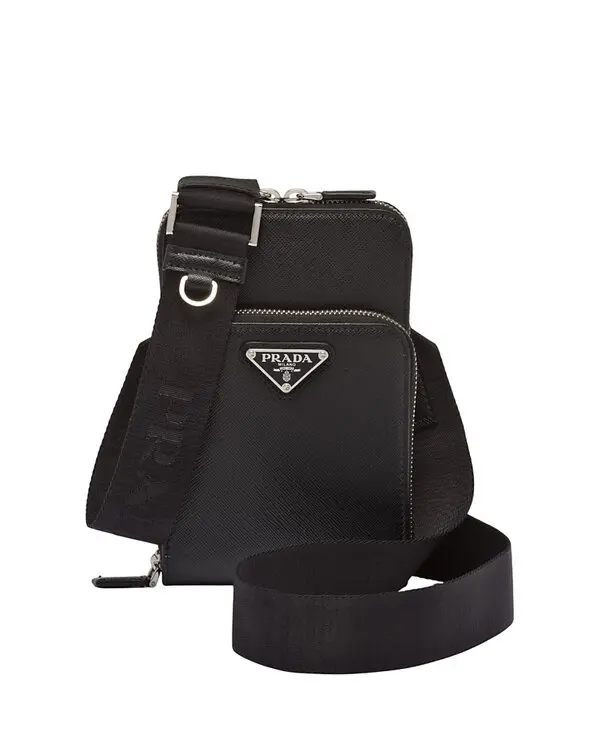 Prada Saffiano Leather Smartphone Case - Black