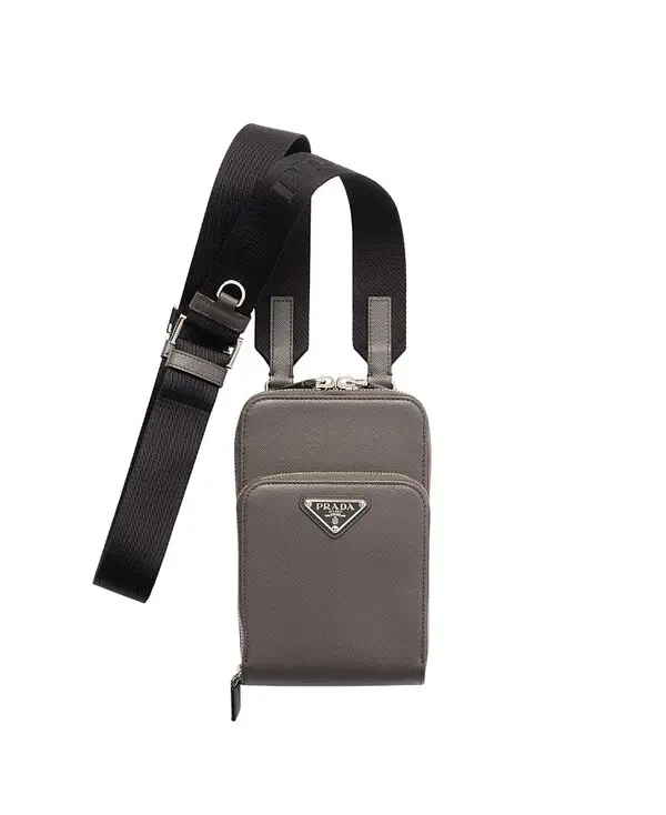 Prada Saffiano Leather Smartphone Case - Grey