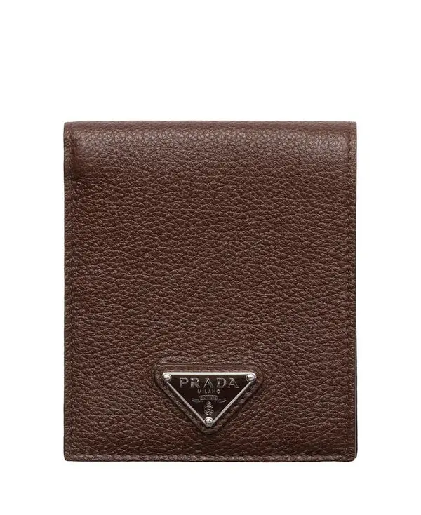 Prada Leather Wallet - Brown