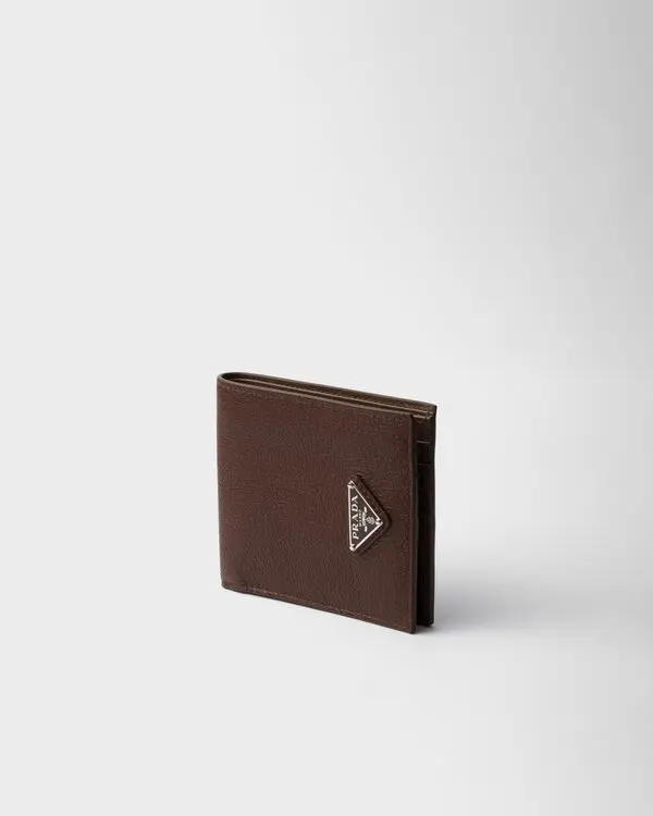 Prada Leather Wallet - Brown