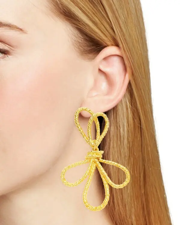 KENNETH JAY LANE Bow Earrings