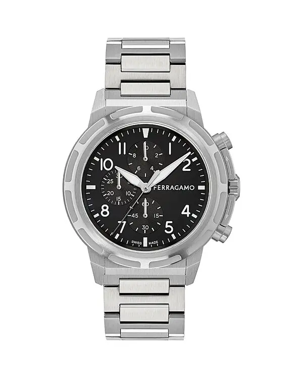 FERRAGAMO Sport Chronograph, 44mm - Stainless Steel