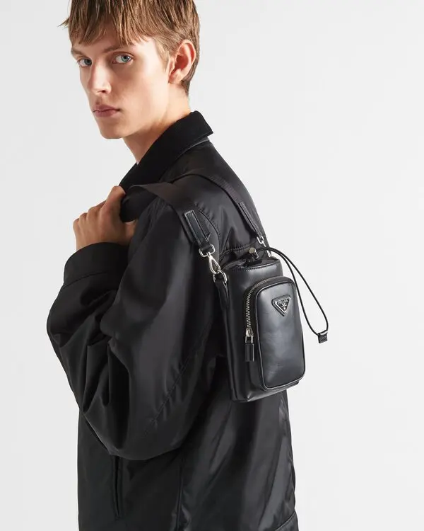 Prada Leather Smartphone Case - Black