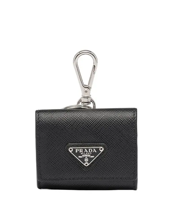 Prada Saffiano Leather Headphone Case - Black