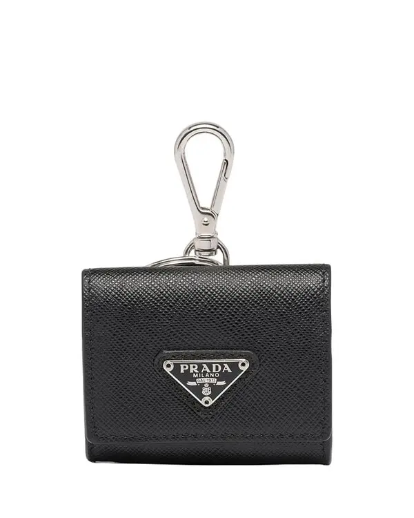 Prada Saffiano Leather Headphone Case - Black