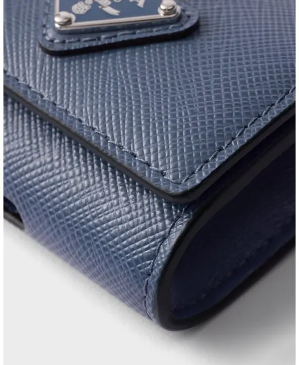 Prada Saffiano Leather Headphone Case - Blue